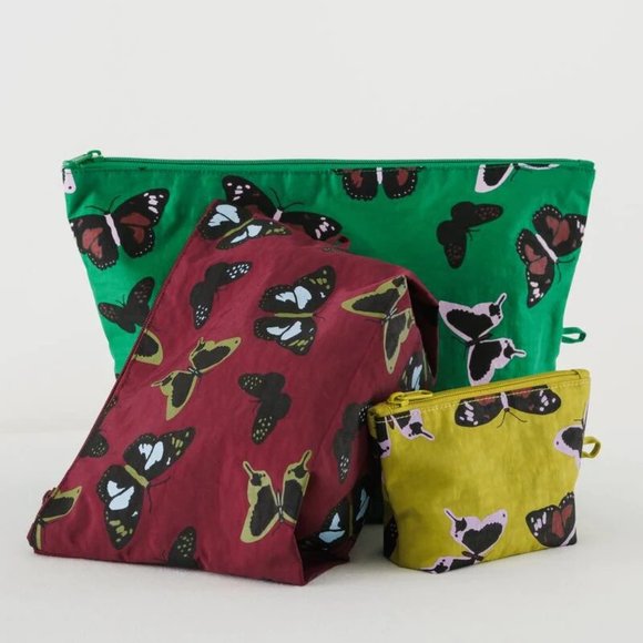 BAGGU | Bags | Nwt Baggu Go Pouch Set Fall Butterfly | Poshmark
